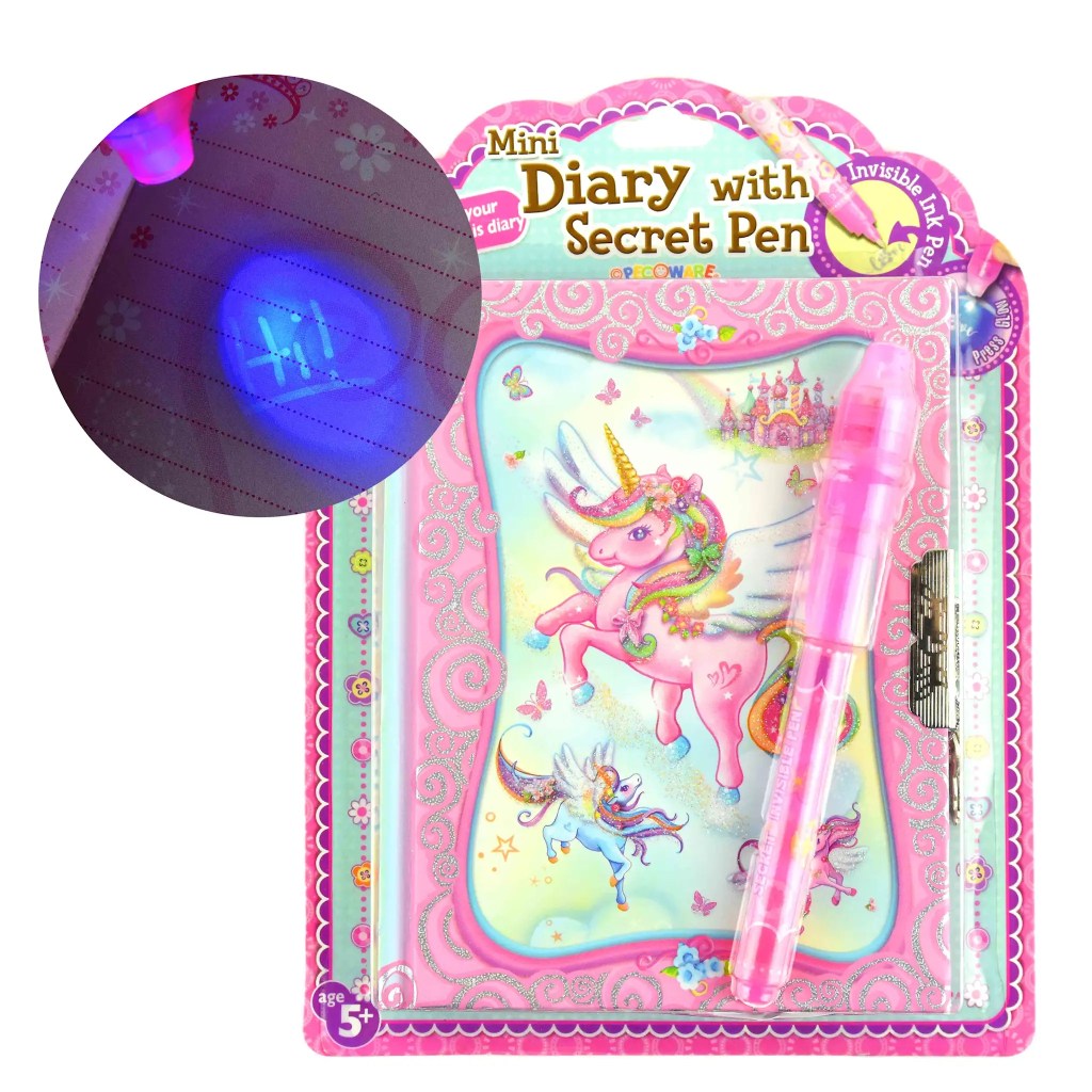 Diary Unicorn Secret Pencil - Festgiganten.se